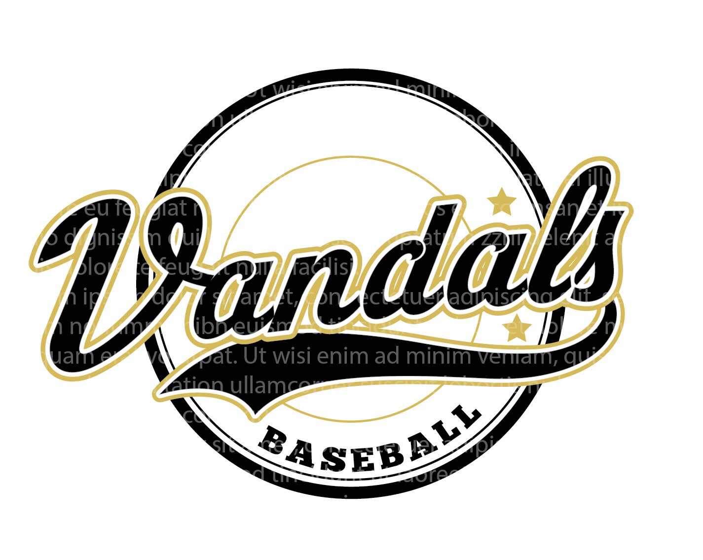 Vandals Baseball Team Logo Digital Download SVG, PDF, Jpeg, Png and Ai ...