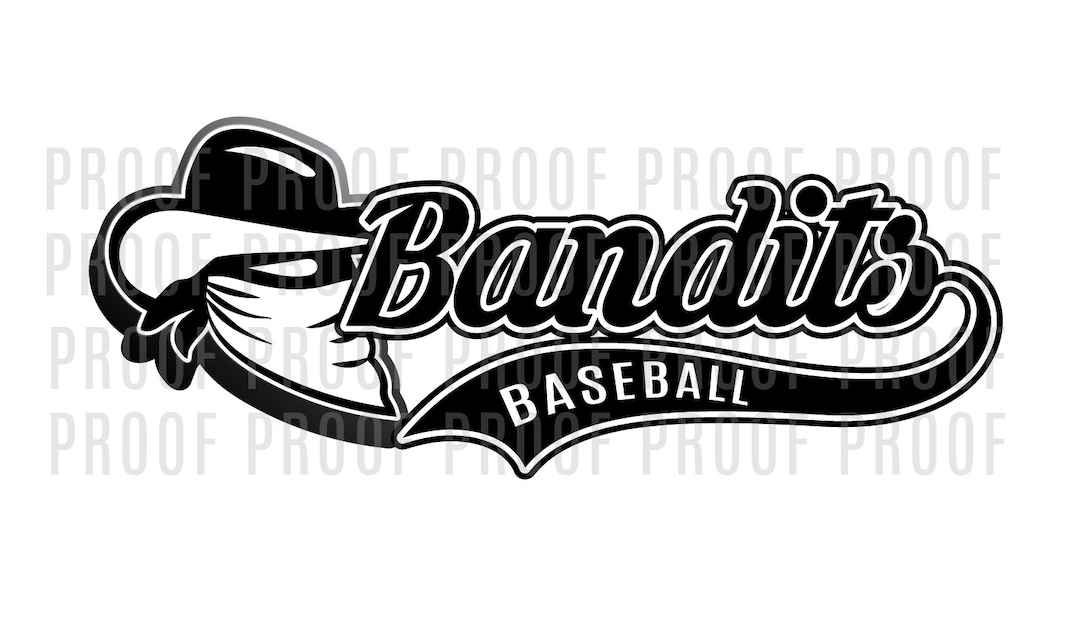 Bandits Baseball Logo Instant Digital Download, Svg, Ai, Jpeg, PDF and ...