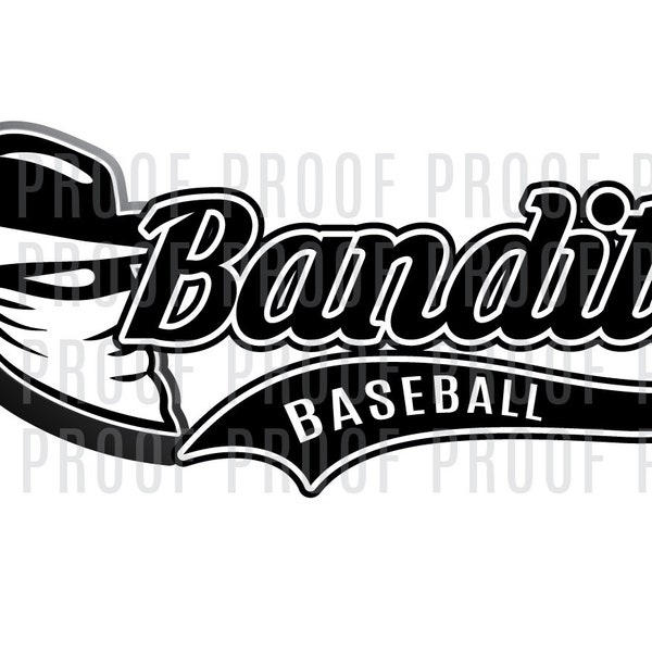 Bandits Baseball Logo - Etsy