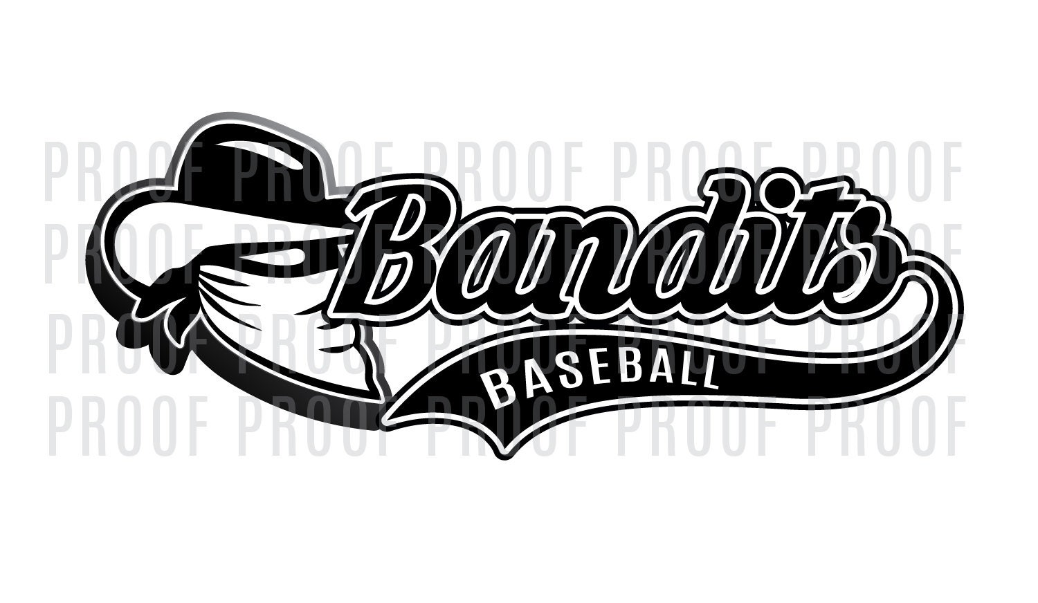 Bandits Baseball Logo Instant Digital Download, Svg, Ai, Jpeg, PDF and Png - Etsy