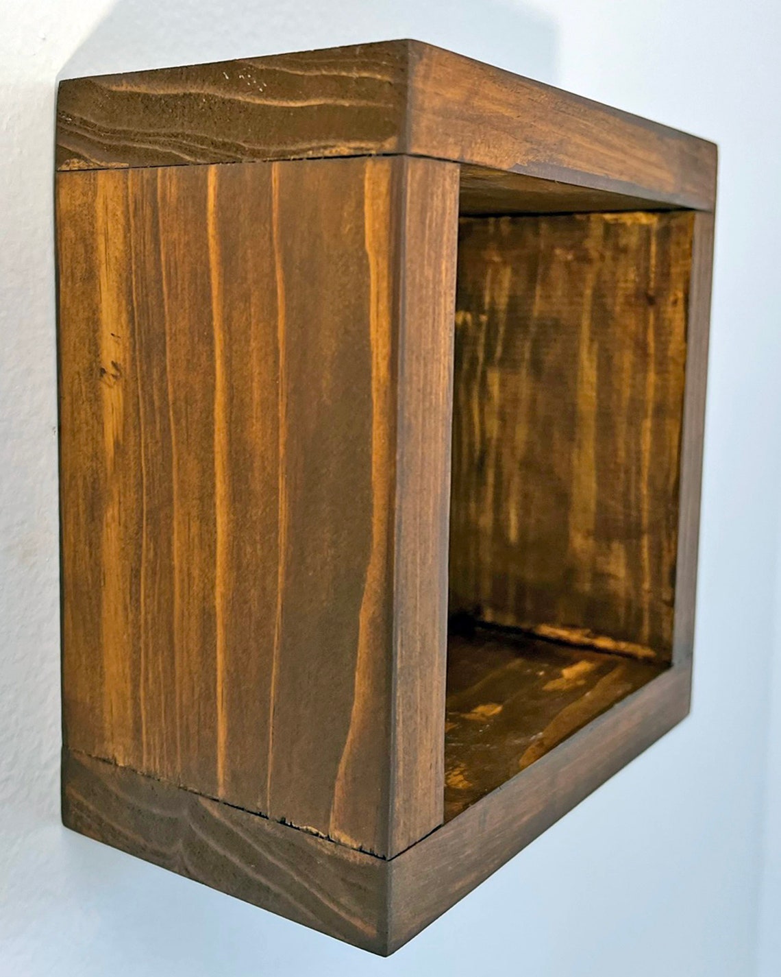 Square Floating Wall Shelf / Cube Shelf / Set of 2 Floating Shelves ...