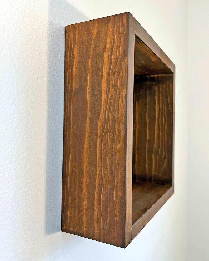 Square Floating Wall Shelf / Cube Shelf / Set of 2 Floating Shelves ...