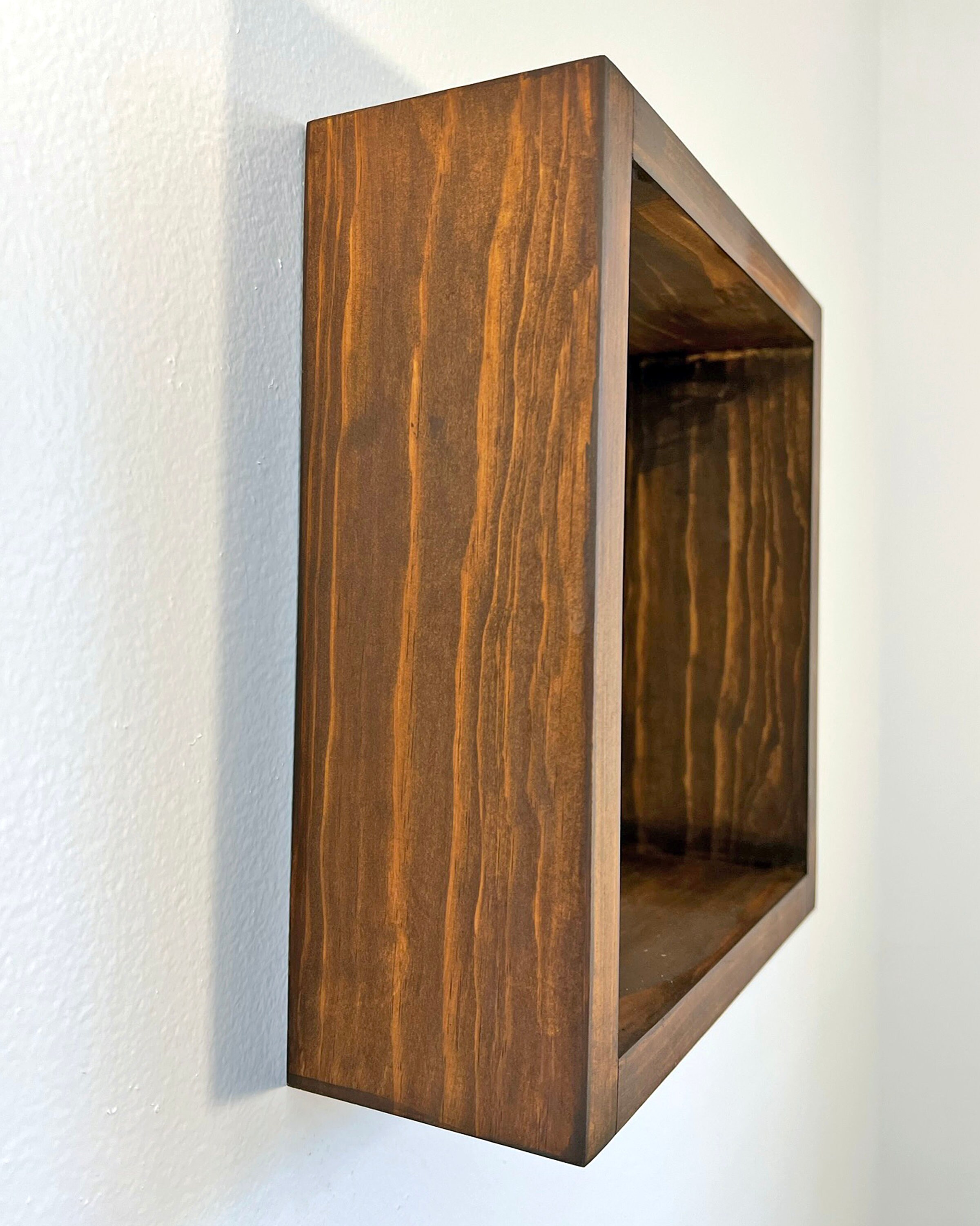 Square Floating Wall Shelf / Cube Shelf / Set of 2 Floating Shelves ...