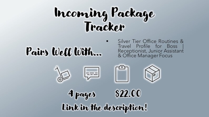 Incoming Package Tracker Template Printable Download Assistant ...