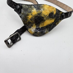 Dragon Scale Leather Eye Patch With Adjustable Buckle for Unisex -will ...