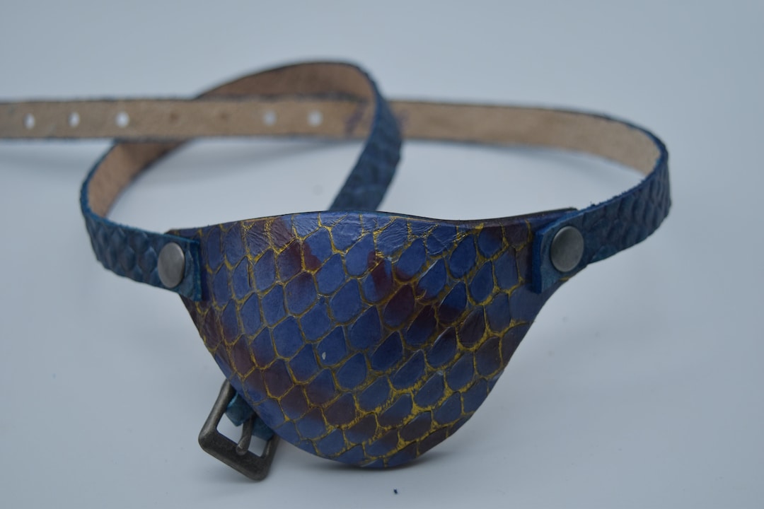 Dragon Scale Leather Eye Patch With Adjustable Buckle for Unisex -will ...