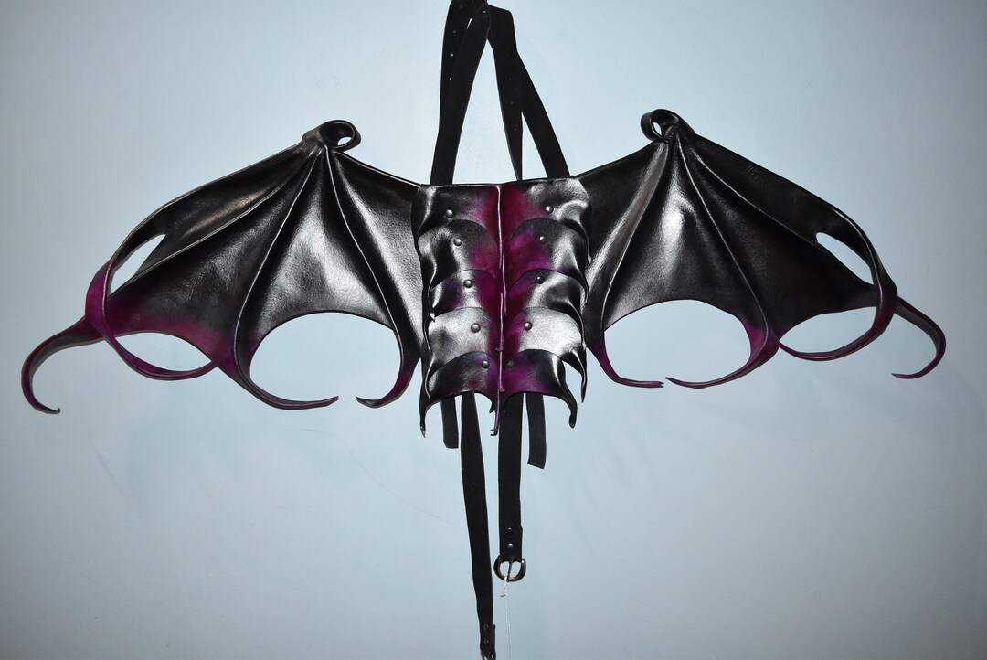 Wearable Leather Dragon Wings for Unisex - Custom Order in Your Choice ...