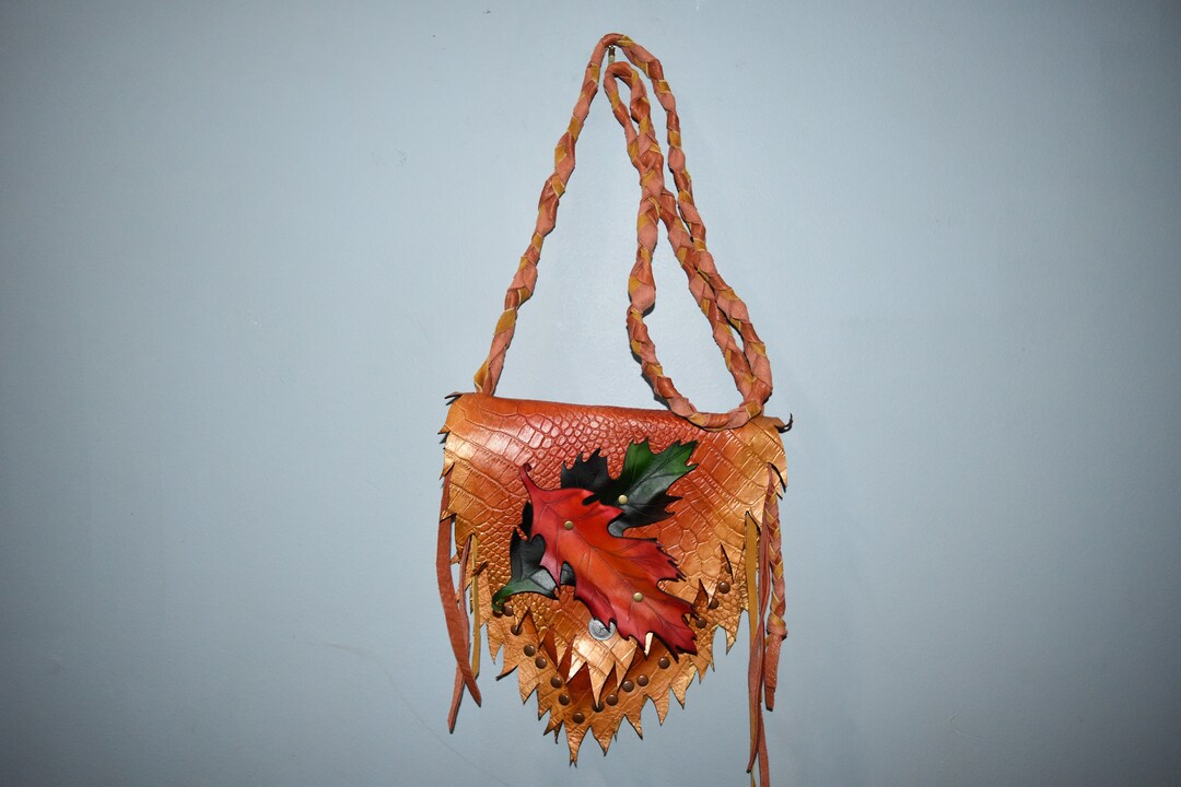 Fall Leaf 3d Leather Purse With Oak Leaves - This One Available Now - Etsy