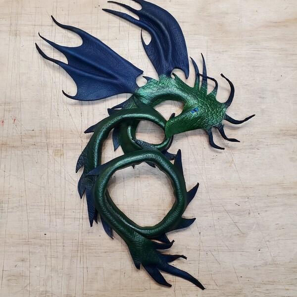 Leather Wrist Dragon - Etsy