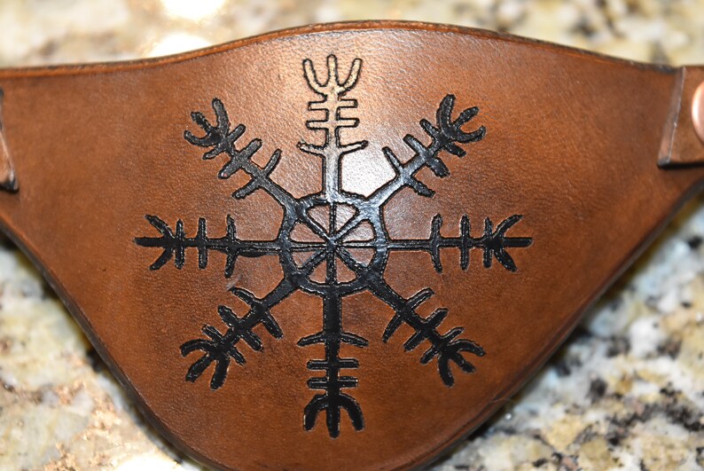 Leather Eye Patch Protection Norse Symbol With Adjustable | Etsy