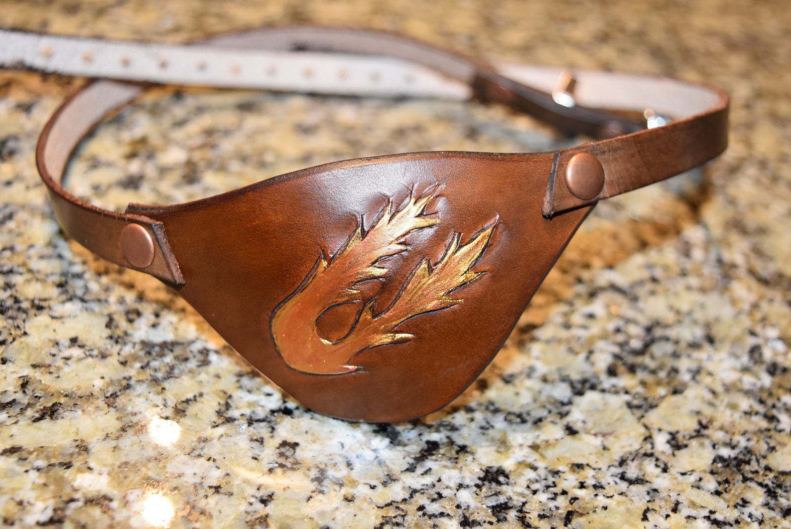 Custom Leather Eye Patch With Adjustable Buckle for Unisex - Will Work ...