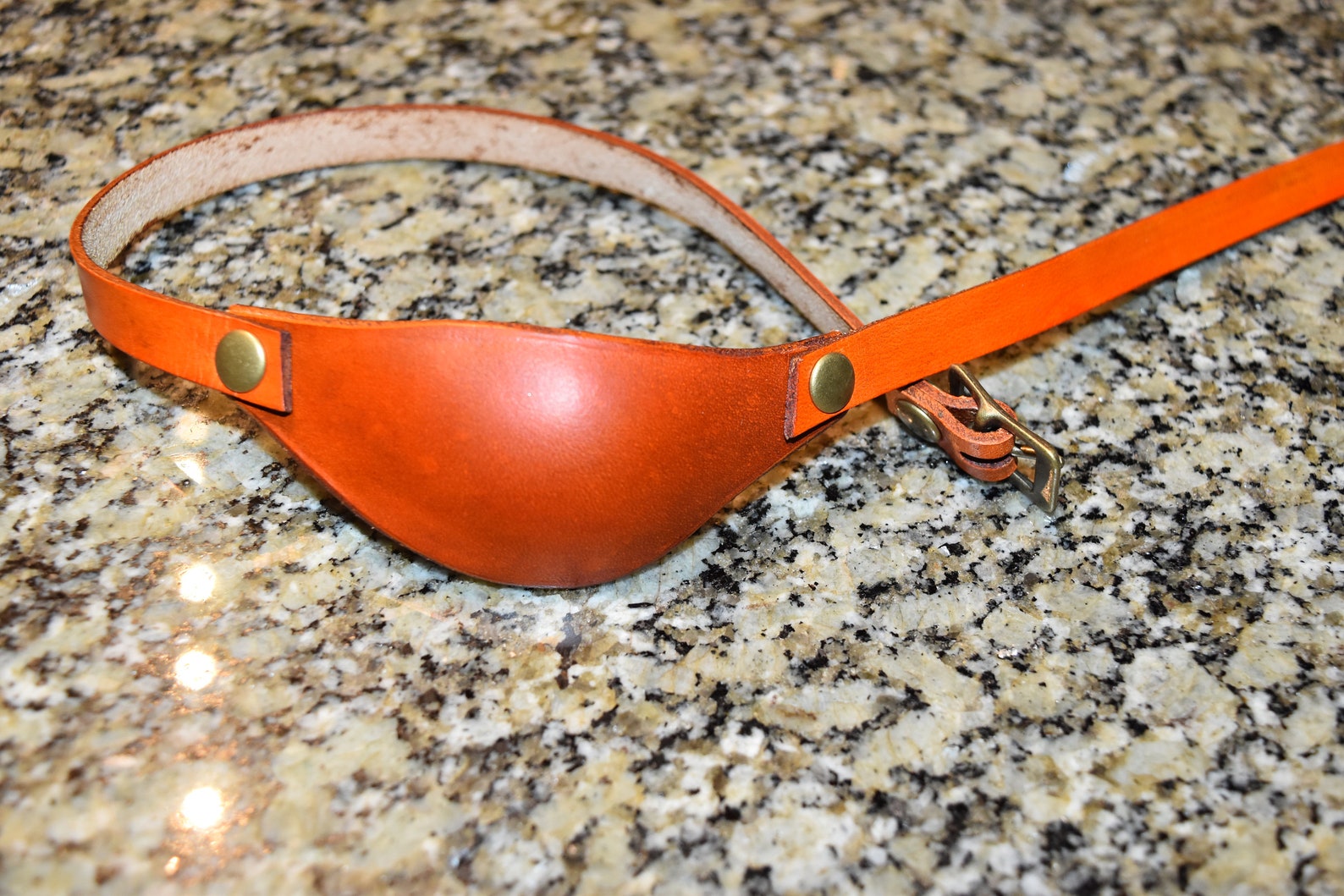 SLIM Leather Eye Patch With Adjustable Buckle Will Work for - Etsy