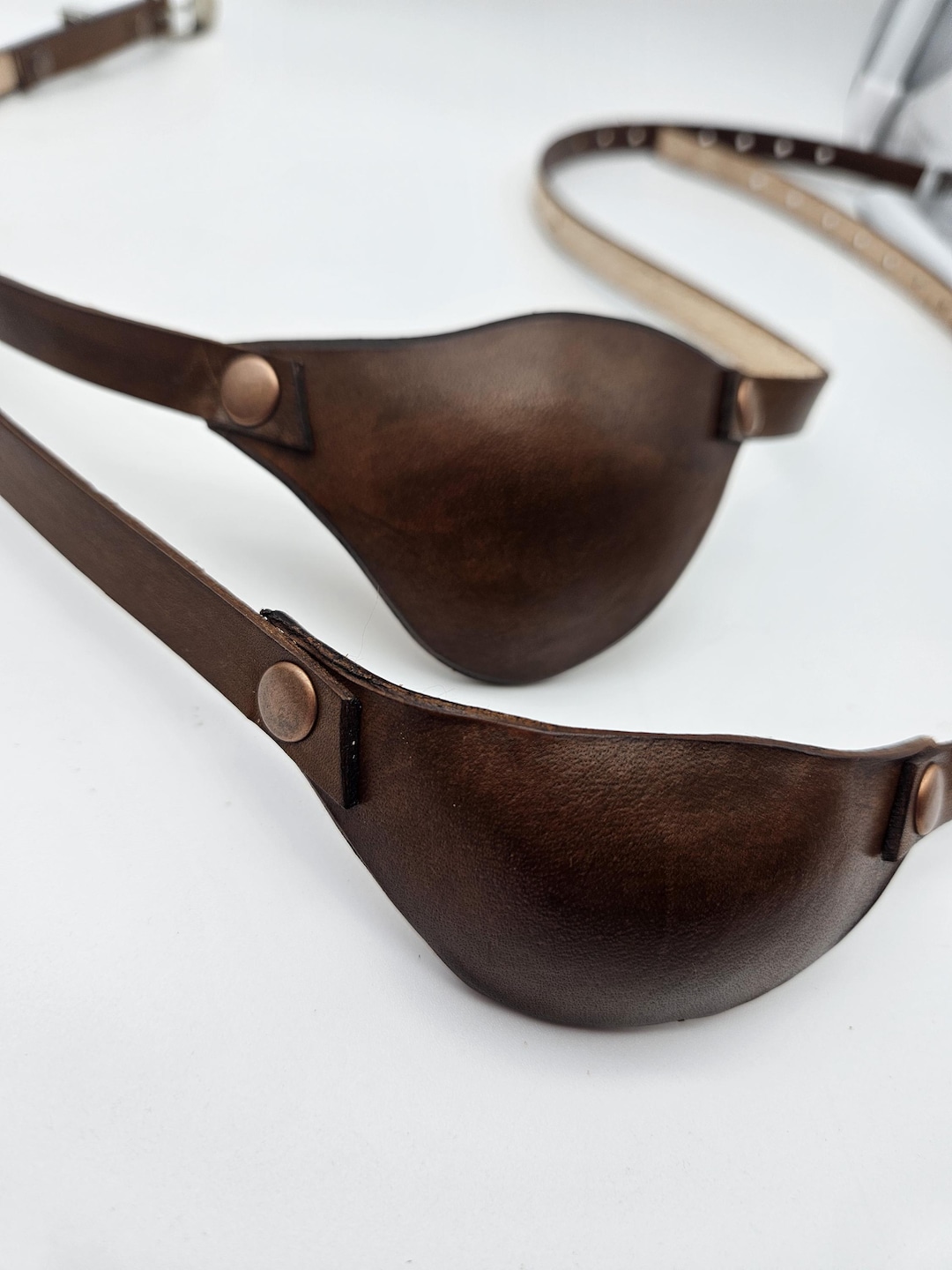 Light Brown Handmade Leather Eyepatch for Men or Women - Etsy