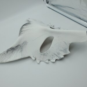 White Wolf Leather Mask - White/grey Wolf Mask for Unisex - Available ...