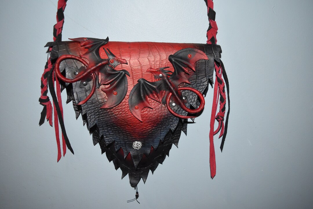 Fantasy Dragon Leather Purse This One Available Now on Sale for Last ...