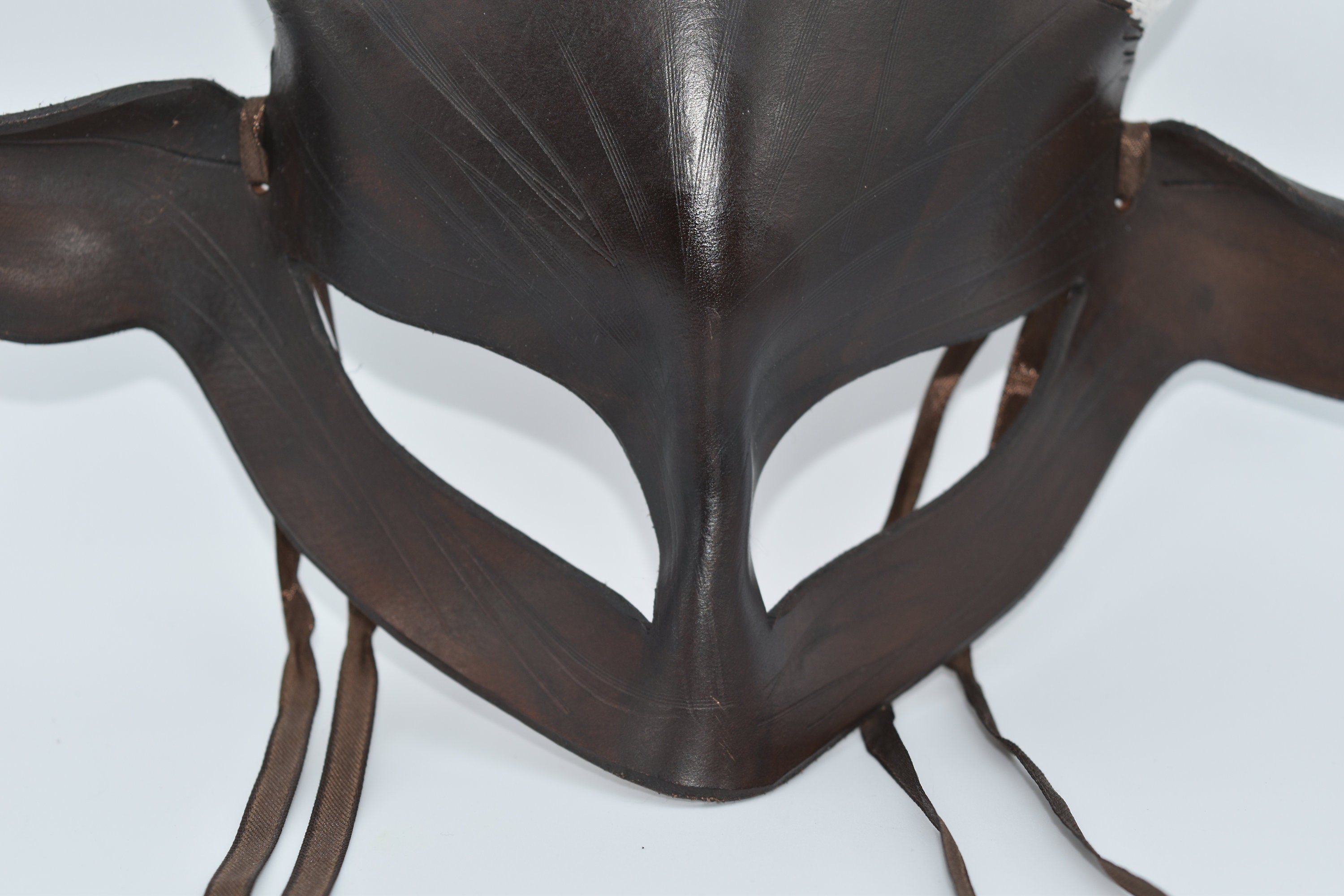 Deer elk antlered leather mask custom order for one like | Etsy