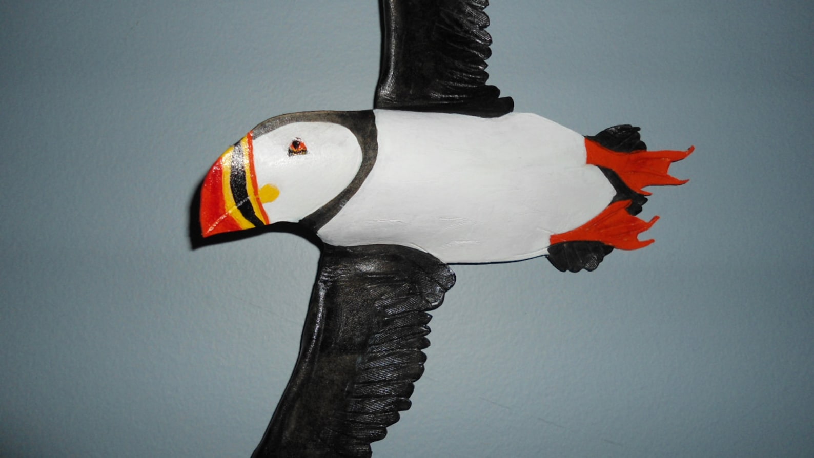 Leather Bird Atlantic Puffin in Flight Custom Order for - Etsy