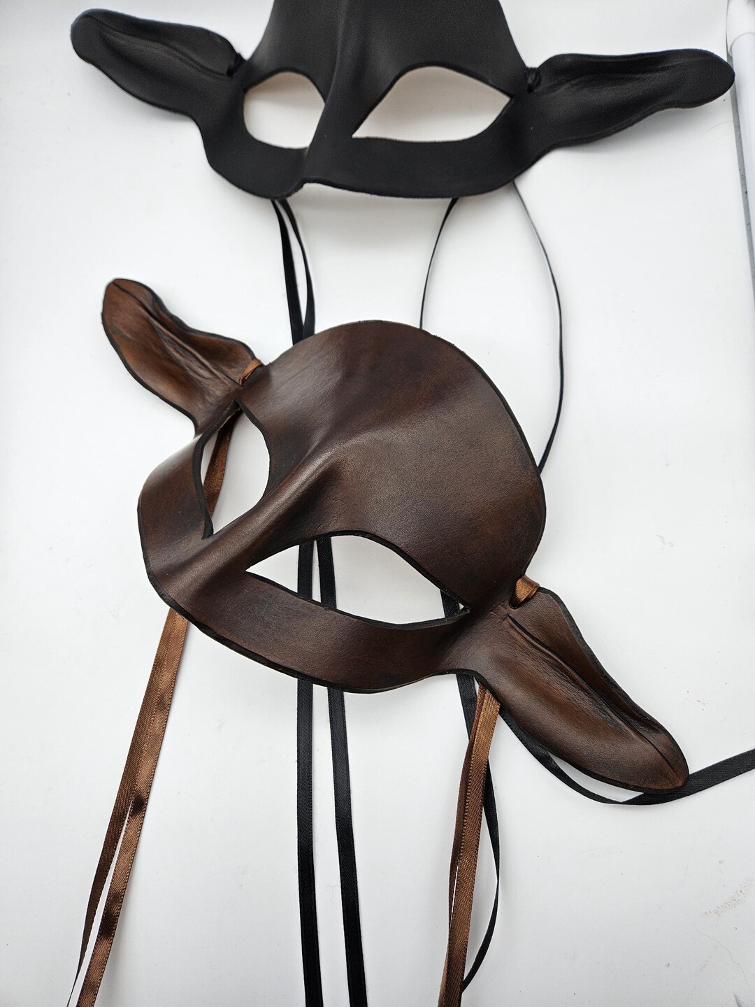 Doe or Deer Leather Mask for Unisex - Available Now - Etsy