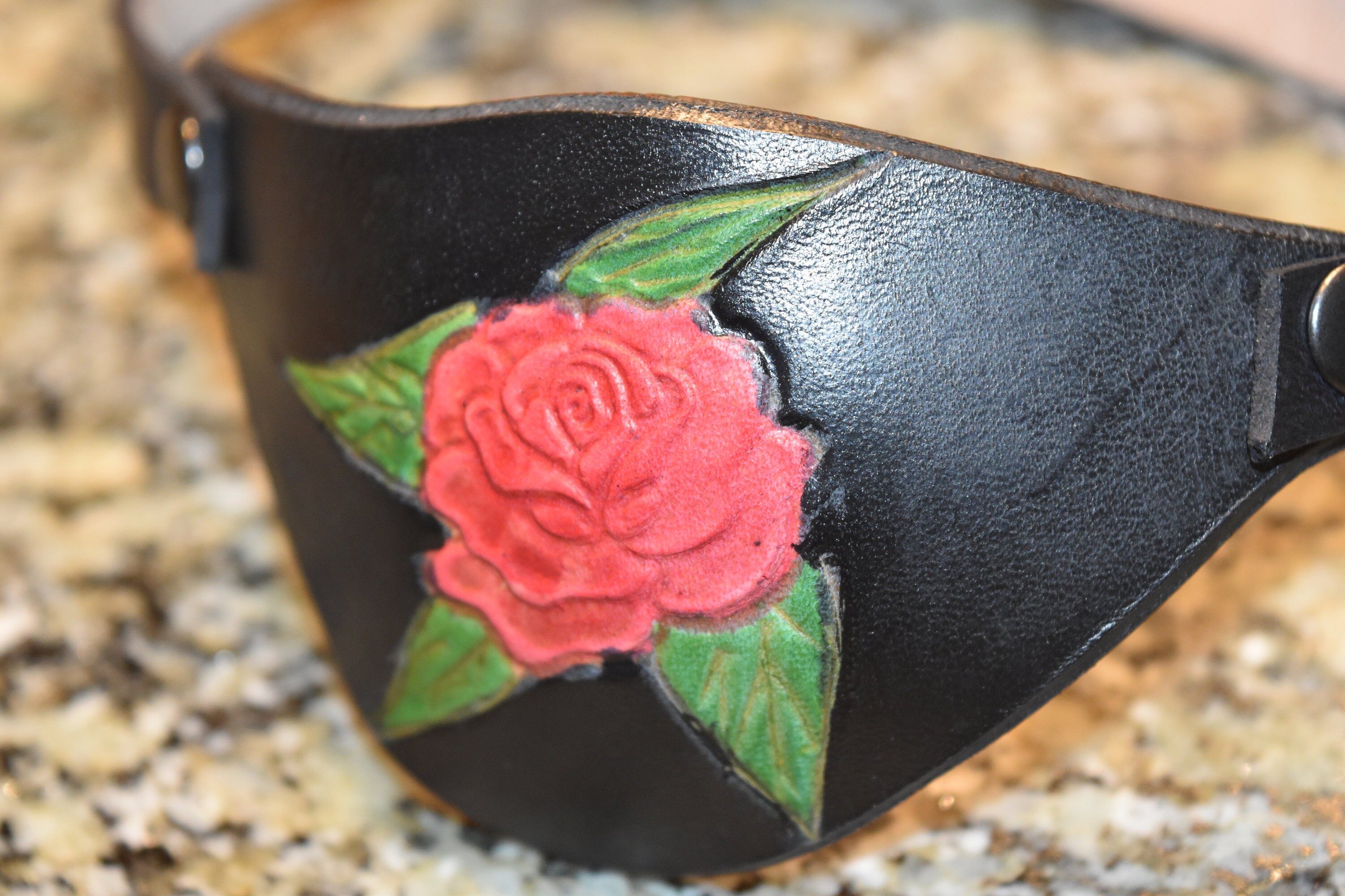 Flower eyepatch white lily rose other Leather eye patch | Etsy