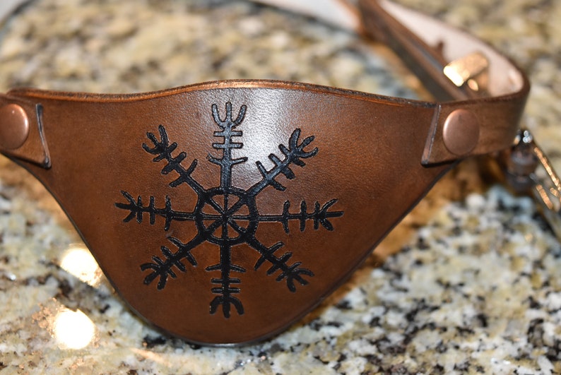 Leather Eye Patch Protection Norse Symbol With Adjustable | Etsy