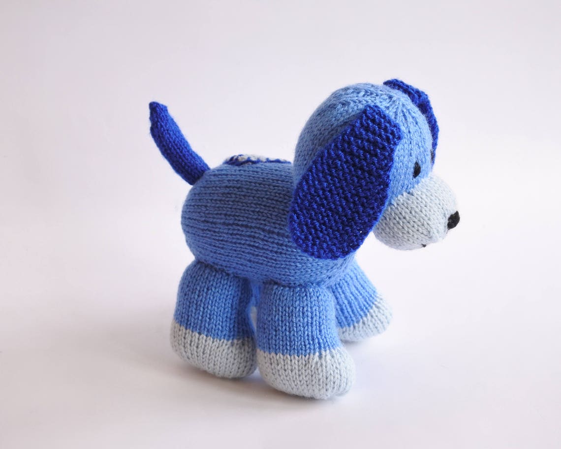 Dog Knitting Pattern Knitted Toy Pattern Pdf Amigurumi Samy - Etsy