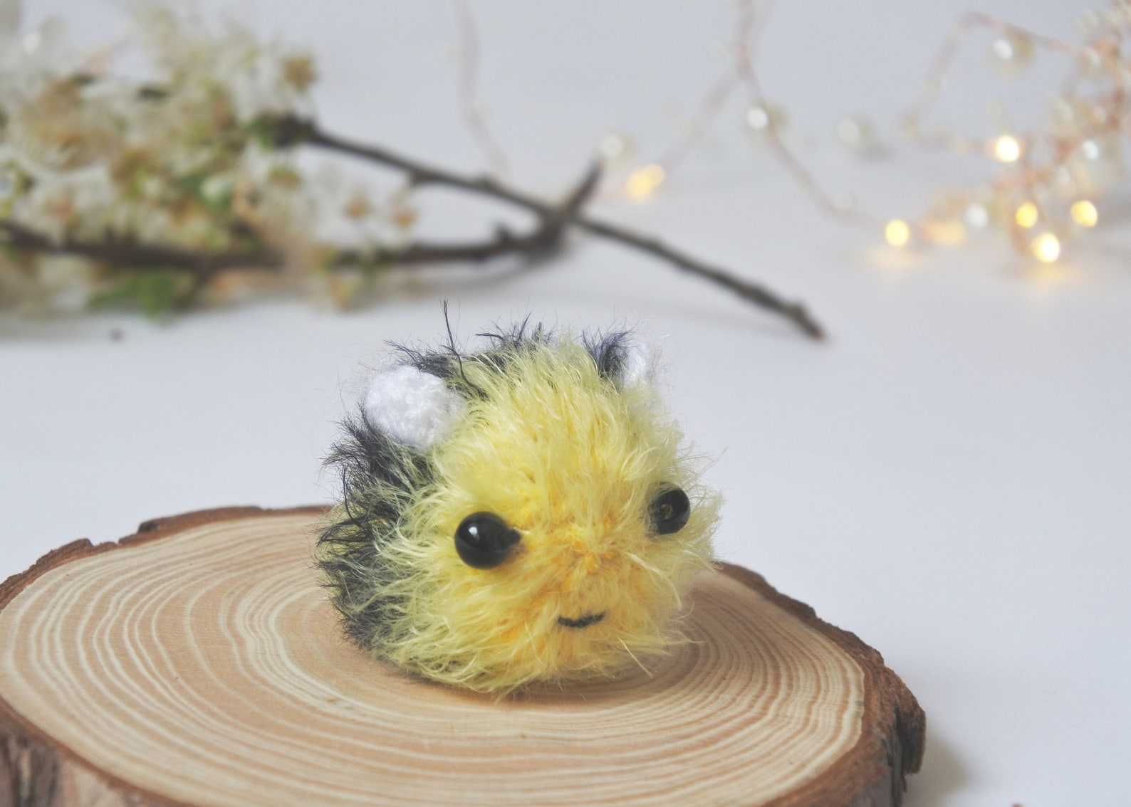 Miniature Plush Bee Stuffed Animal Student Gift Dollhouse Toy | Etsy