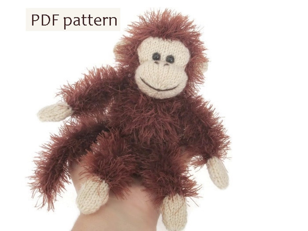 Cuddly Monkey Knitting Pattern / Hand Knit Toy Pattern / Amigurumi ...
