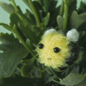 Miniature Plush Bee Stuffed Animal Student Gift Dollhouse Toy Kawaii ...