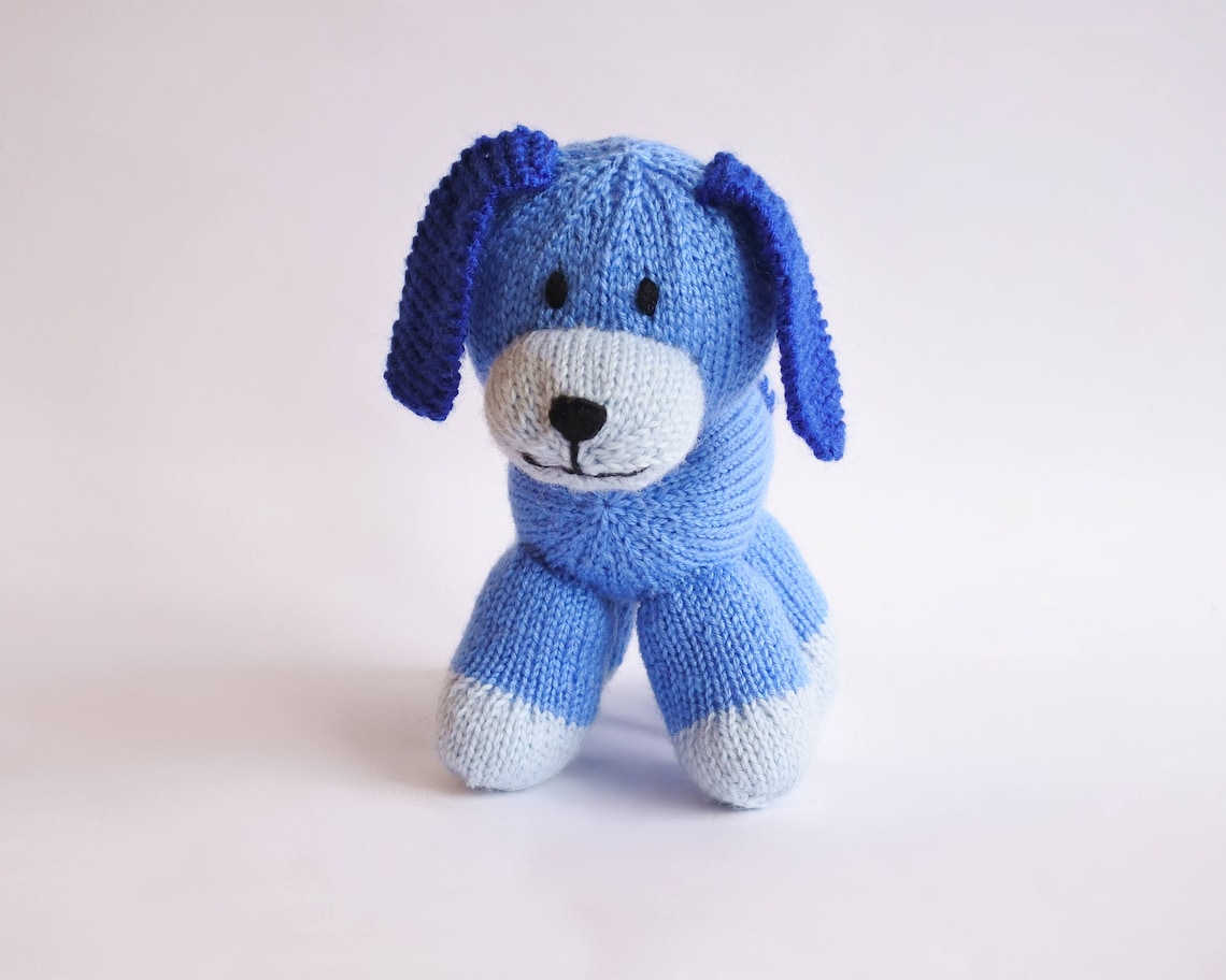 Dog Knitting Pattern Knitted Toy Pattern Pdf Amigurumi Samy - Etsy