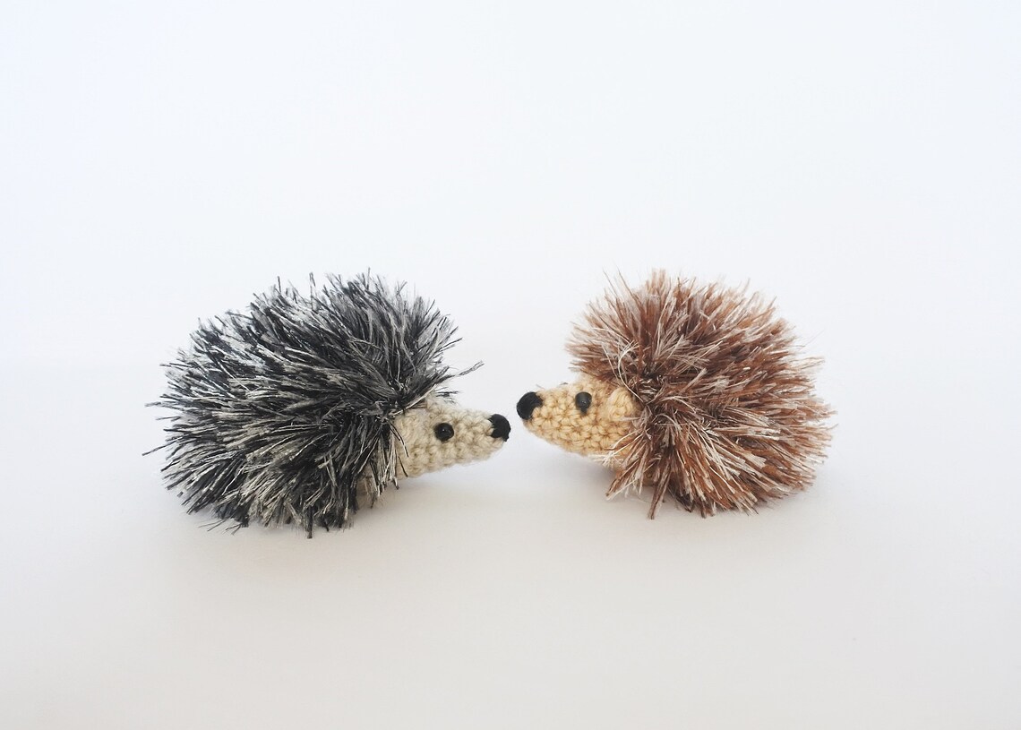 Miniature Hedgehog Amigurumi Dollhouse Toy Stuffed Hedgehog | Etsy