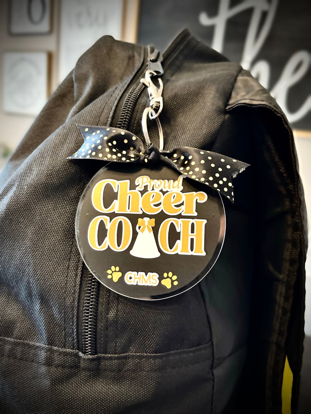 Proud Cheer Coach Bag Tag Personalized - Etsy
