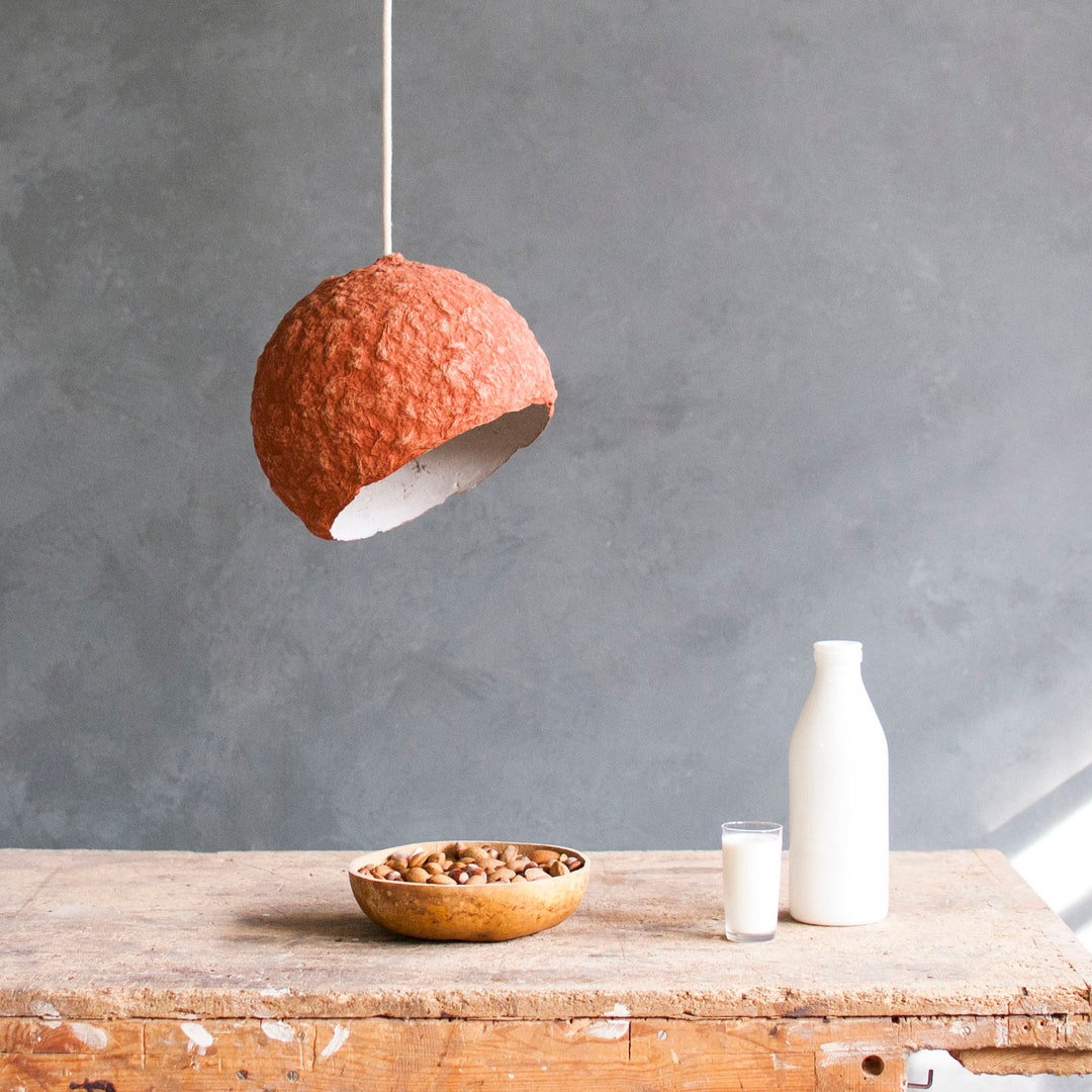 Nursery Lamp From Paper Mache, Small Nursery Night Light - Globe Mini ...