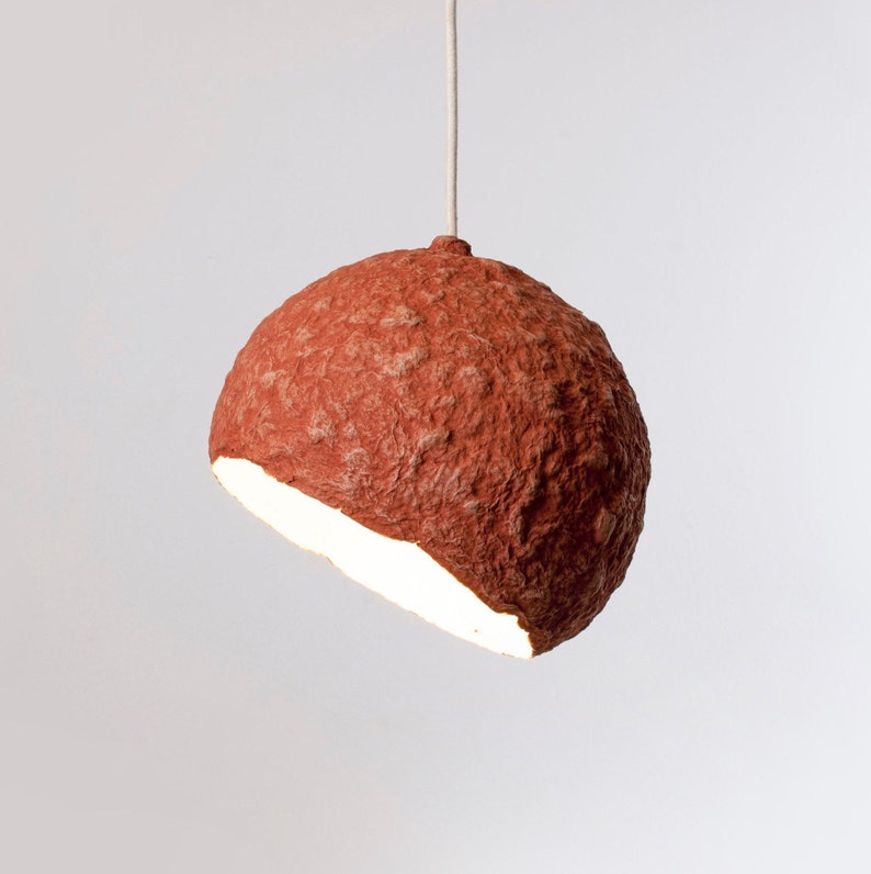 Nursery Lamp From Paper Mache, Small Nursery Night Light - Globe Mini ...