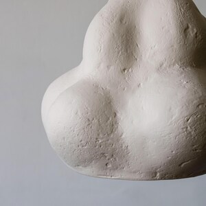 Paper Mache Pendant Light, Bedside Table Lamp Sensi I White - Etsy