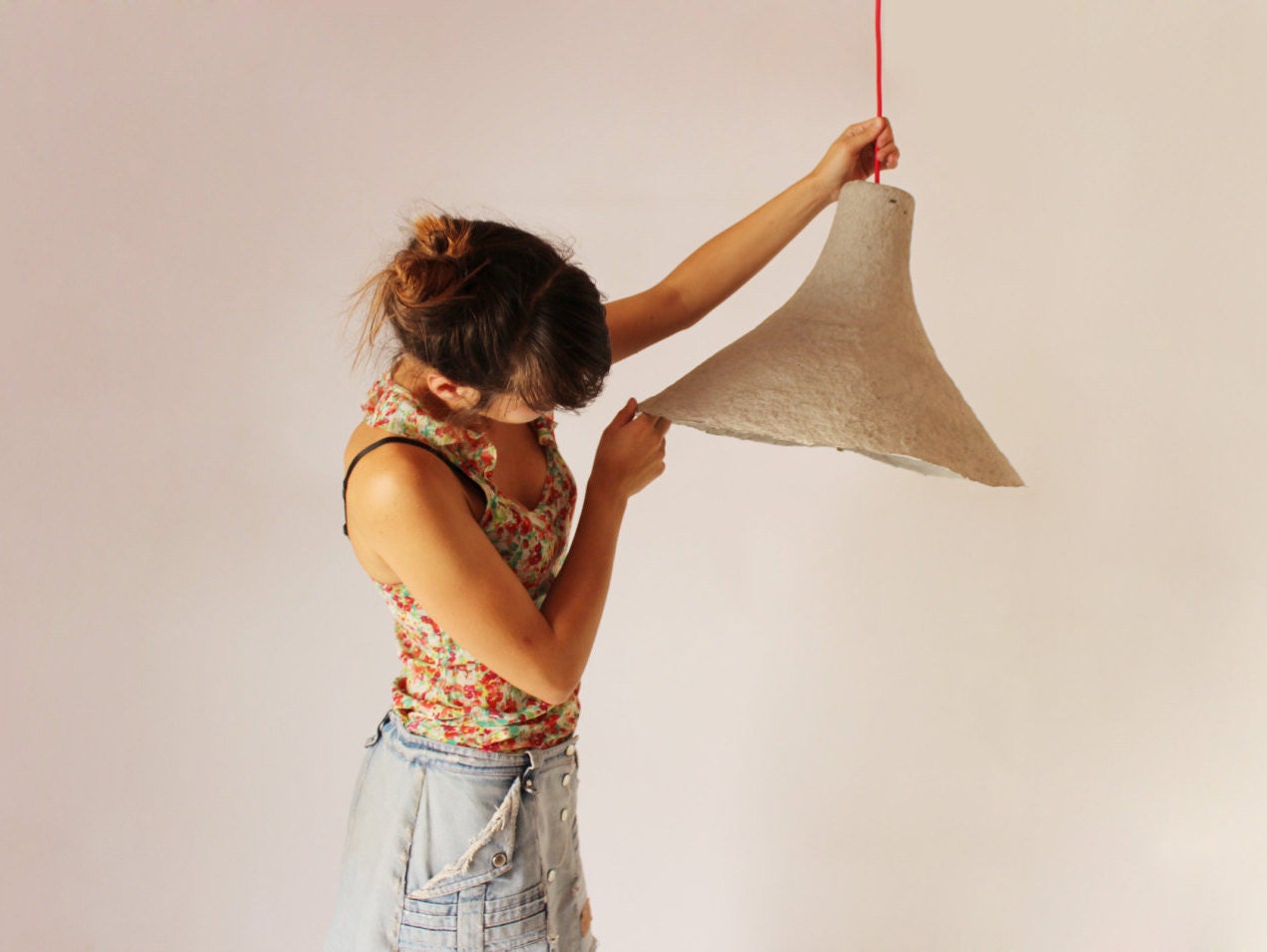 Industrial Lamp From Paper Pulp Farmfouse Rustic Lighting | Etsy Australia