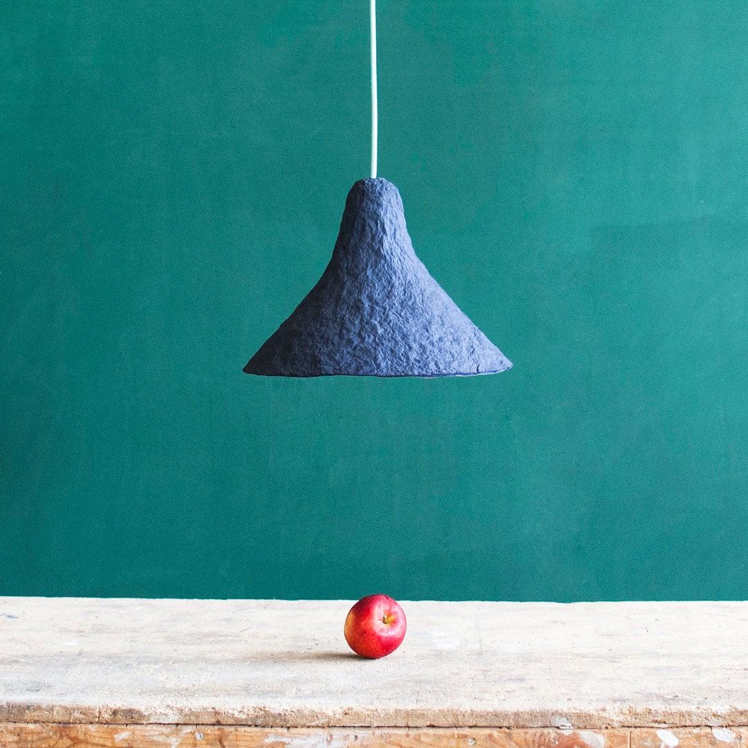 Industrial Lamp From Paper Pulp Farmfouse Rustic Lamp - Etsy