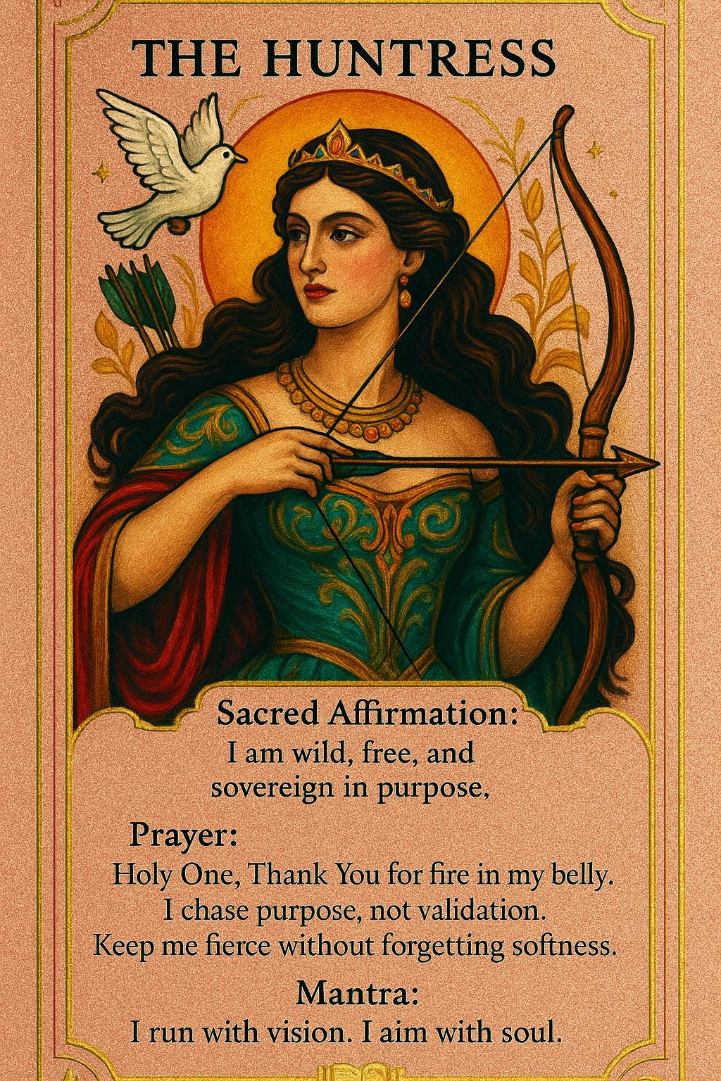Set of 10 - Divine Feminine Archetype Prayer Cards: Sacred Affirmations ...