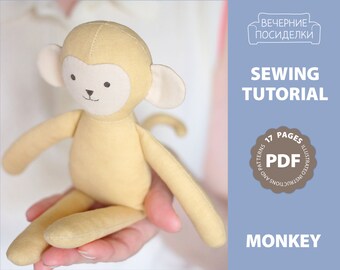 Monkey sewing | Etsy