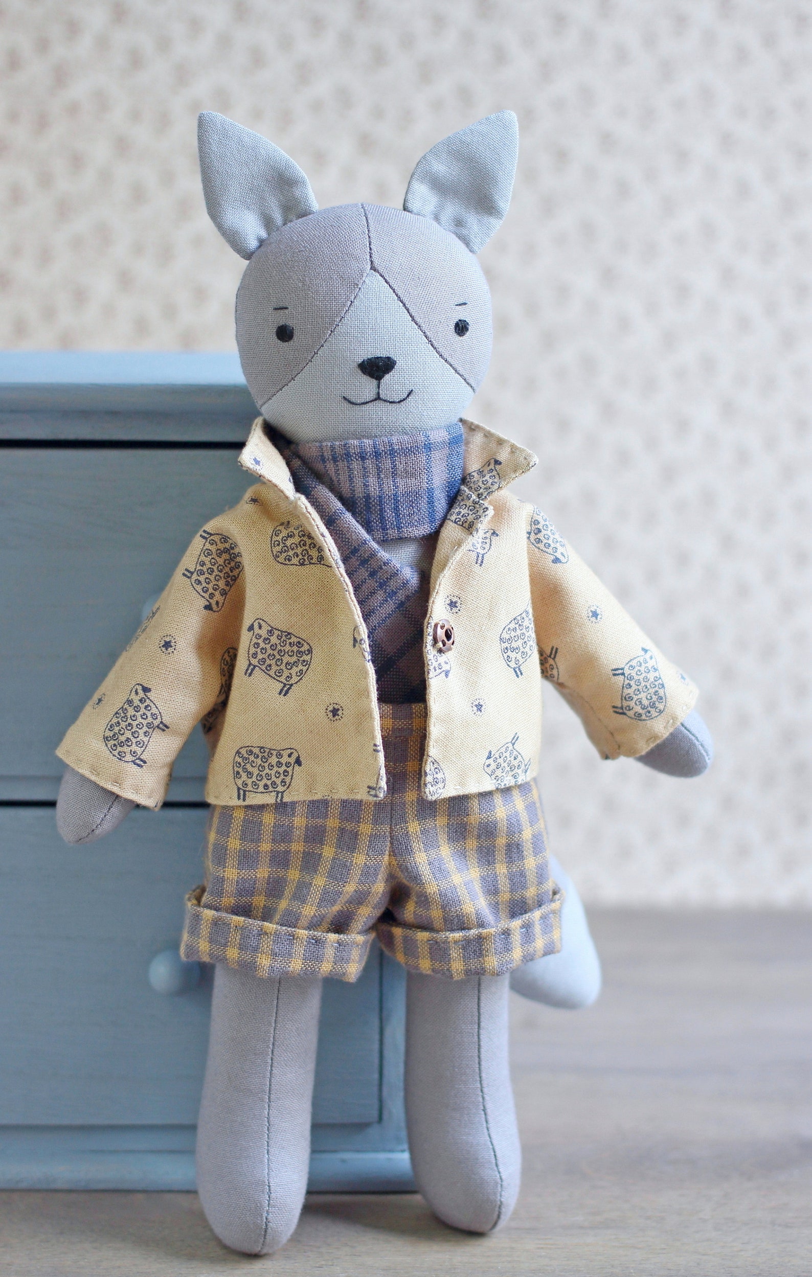 PDF Wolf Sewing Pattern & Tutorial DIY Forest Animal Stuffed | Etsy