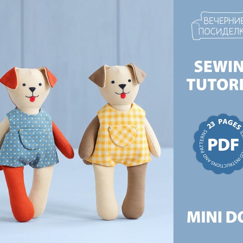 Puppy Dog Pete Dog Plush PDF Pattern INSTANT DOWNLOAD | Etsy Australia