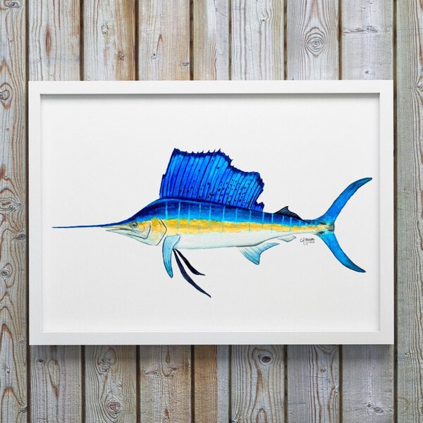 Flying Fish Print - Etsy