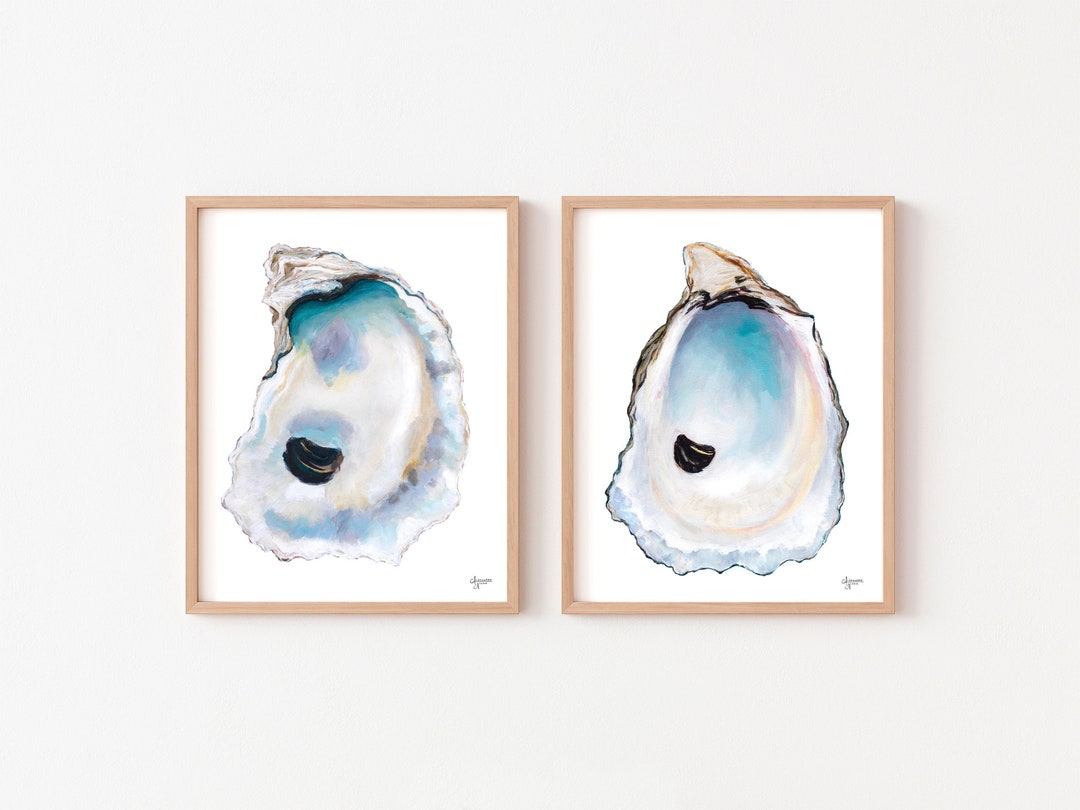 Oyster Print Set, Print Set of 2, Discounted Art, Gallery Wall Art by ...