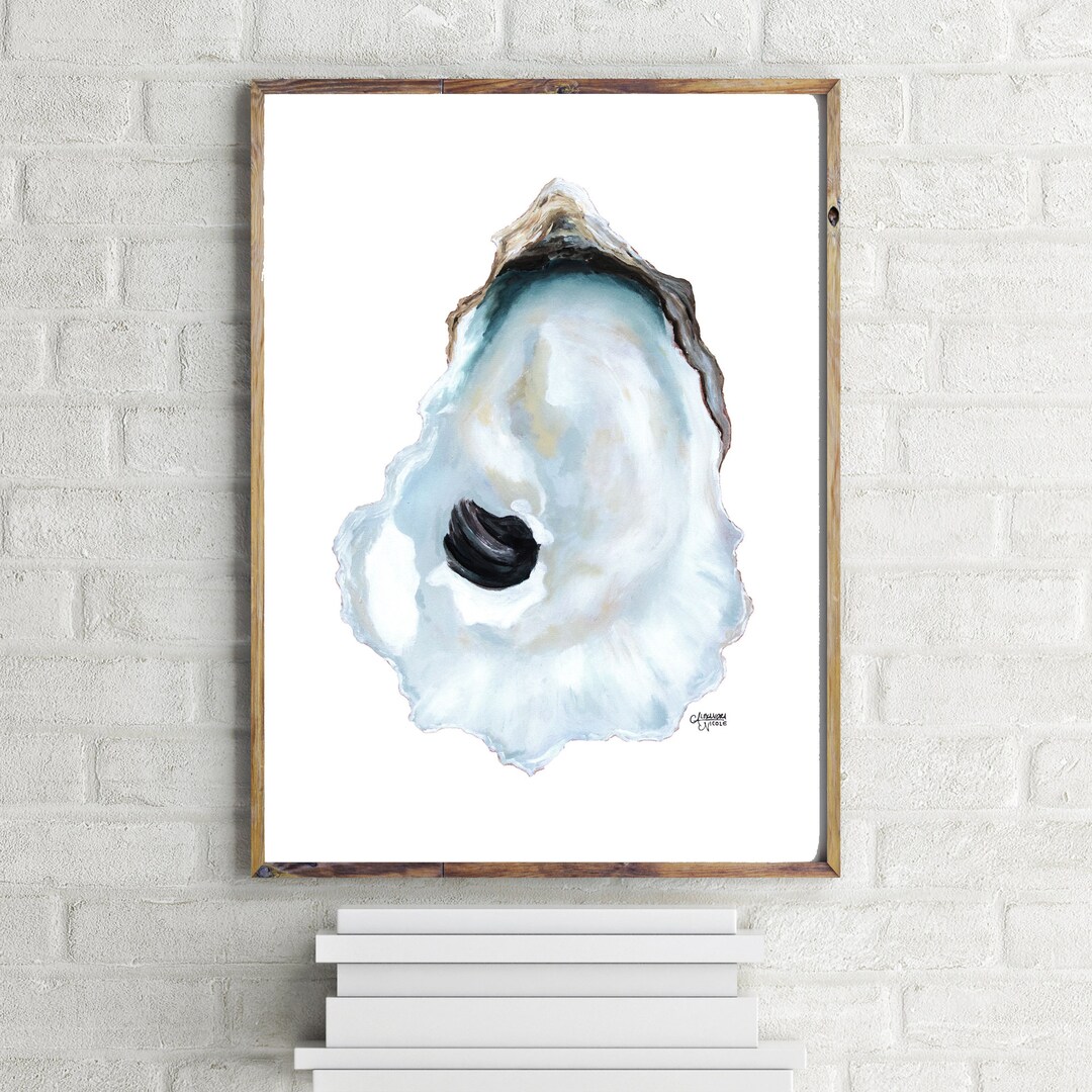 Oyster Shell Fine Art Print, Oyster Art, Coastal Art, Oyster Pictures ...