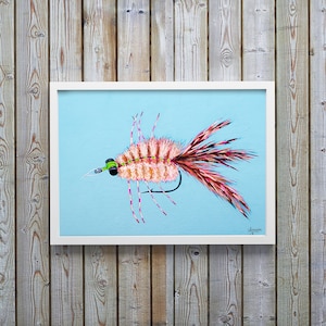 Merkin Fly Fly Fishing Art Fisherman Gifts Fly Fishing - Etsy