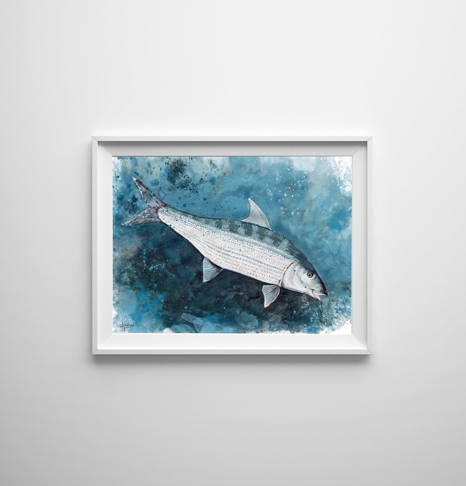 Bonefish Art Fly Fishing Art Fish Art Fish Prints | Etsy