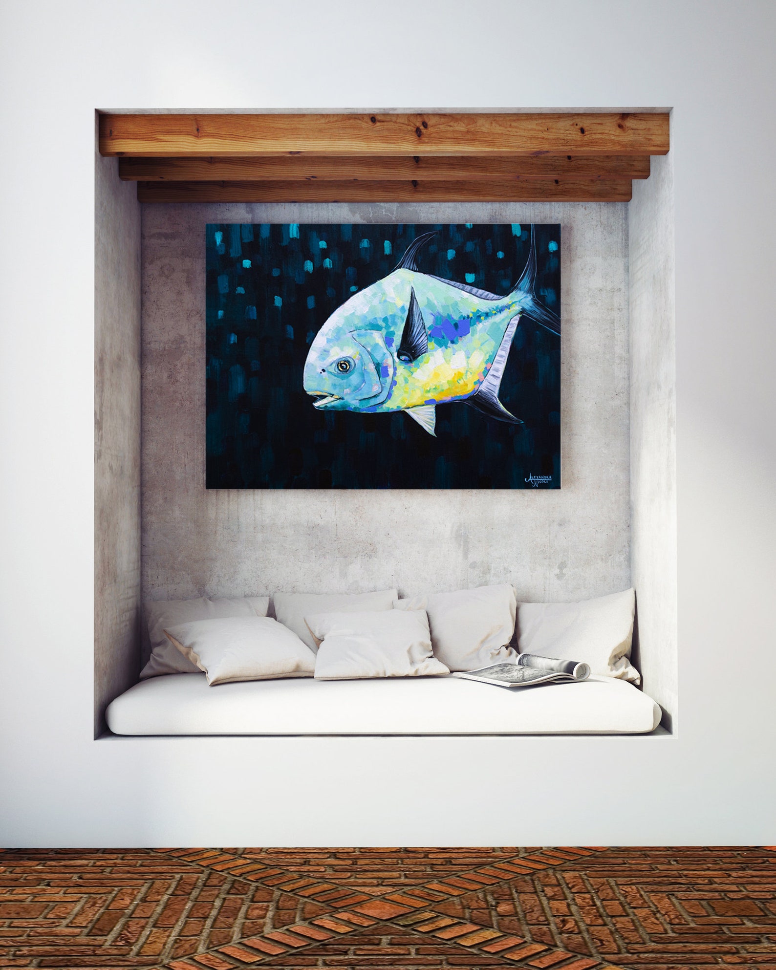 Permit Fish Permit Painting Fly Fishing Art Fish Art - Etsy