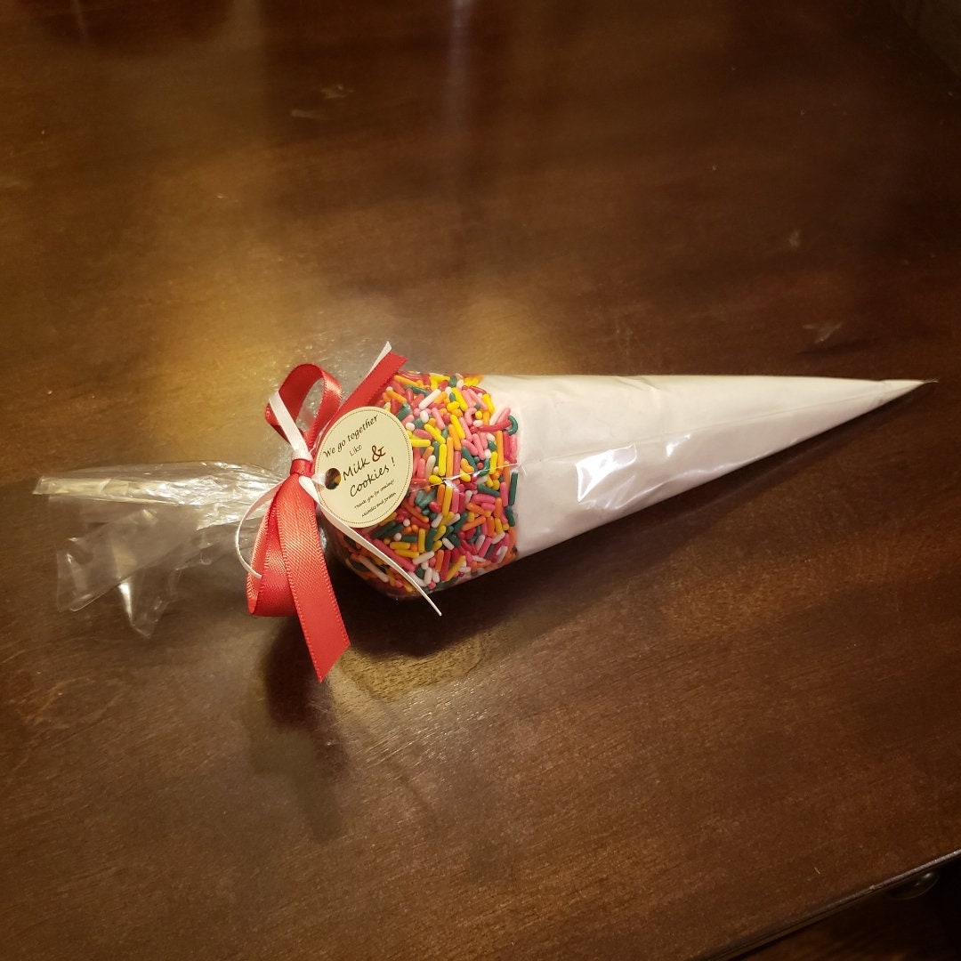 Sugar Cookie Mix Cone With Personalized Tag- 10 Cones! - Etsy