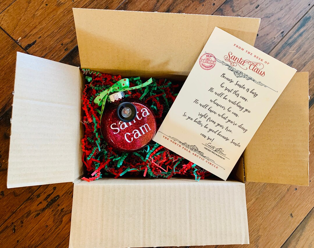 Santa Cam Ornament Set - Etsy