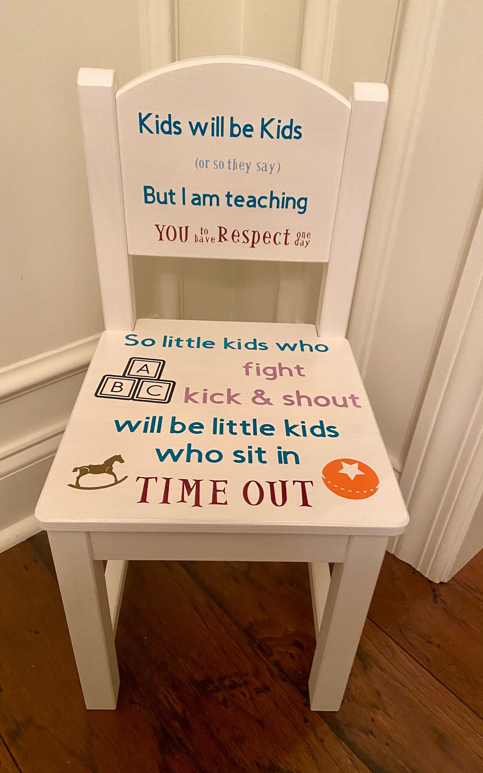 Kid’s Time Out Chair - Etsy