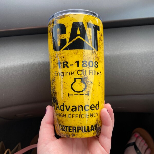 Cat Oil Filter Tumbler - Etsy